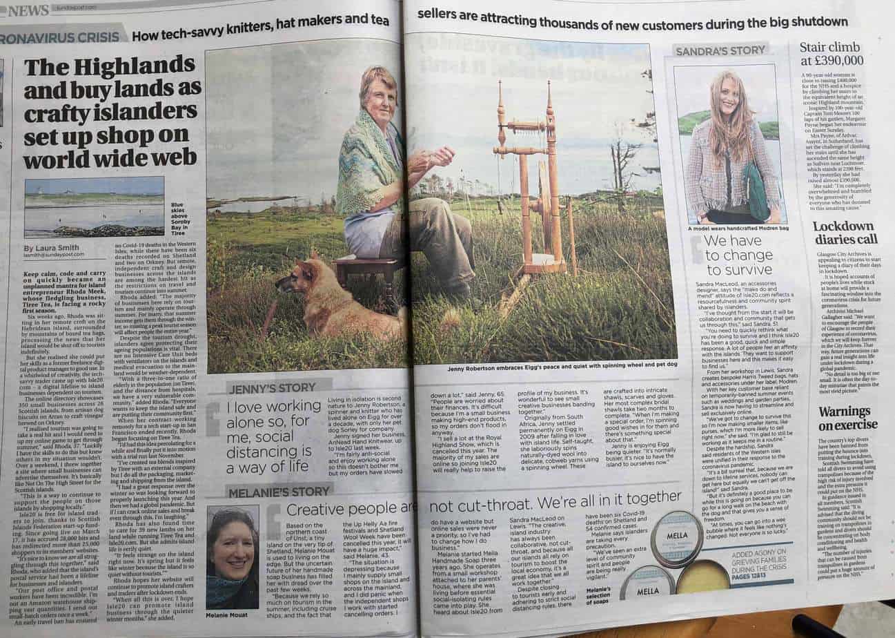 Scottish Island Gifts - Isle20 is in the Sunday post!