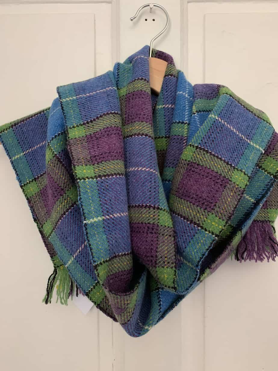 Handwoven Ulva tartan scarf