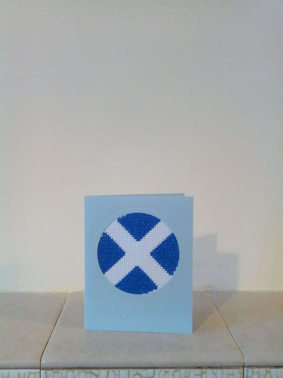 Saltire Greetings card - Scottish Island Gifts