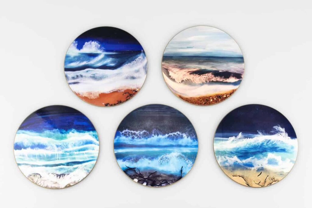 Seascape coasters, from seascape paintings. - Scottish Island Gifts