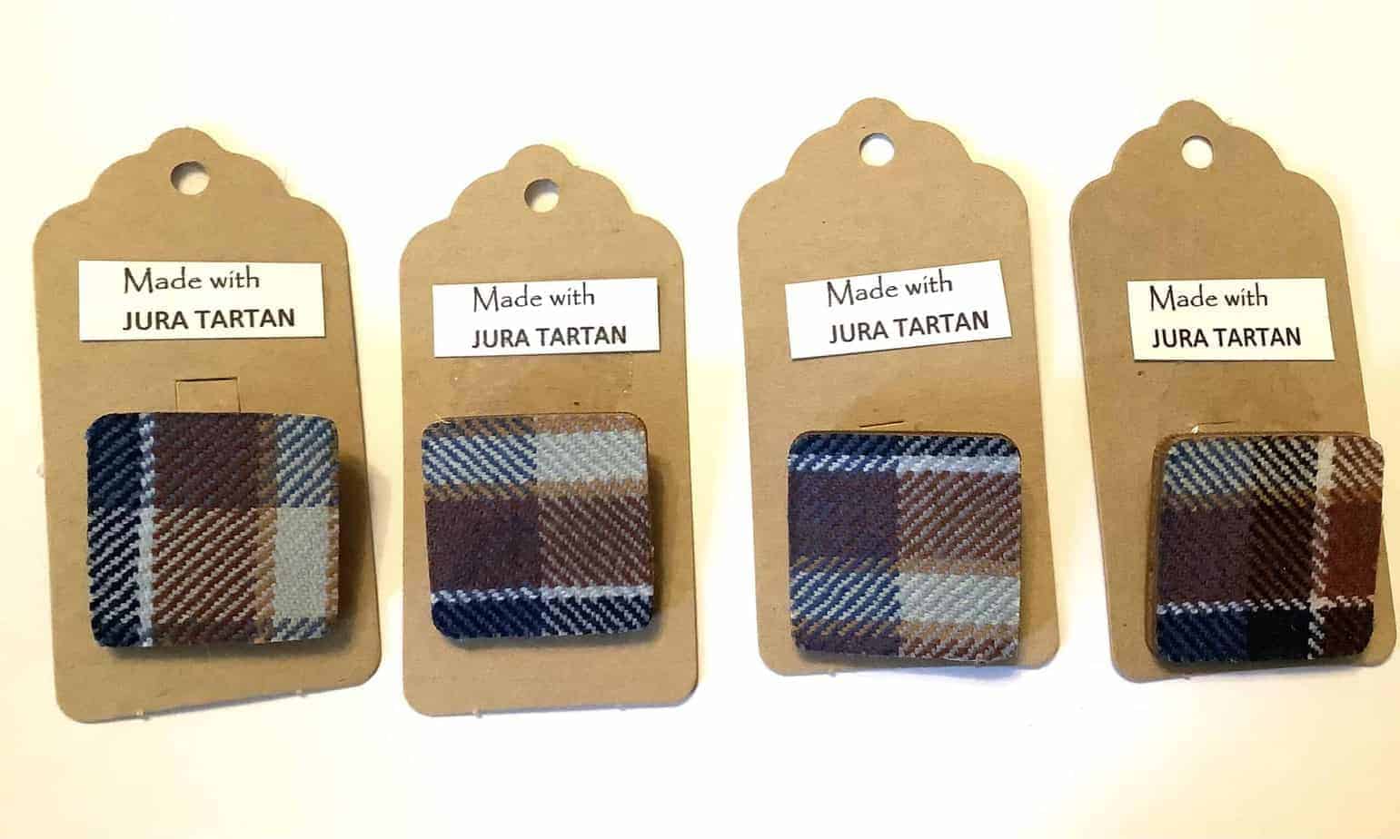 Jura Tartan Brooch - Scottish Island Gifts