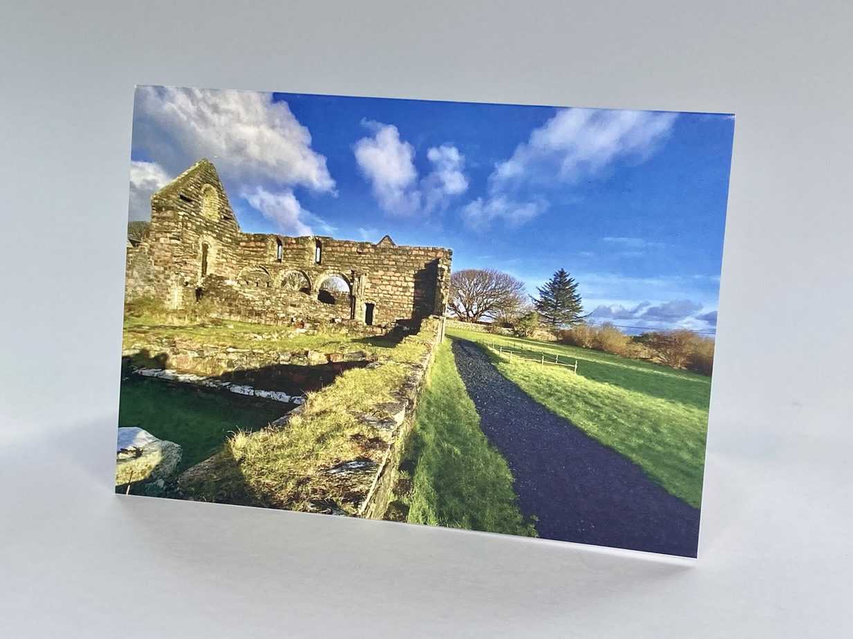 The Nunnery, Iona. Card with envelope - Scottish Island Gifts