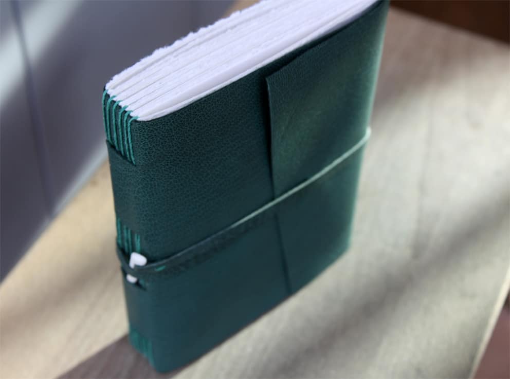 Dark Green Leather Journal - Scottish Island Gifts