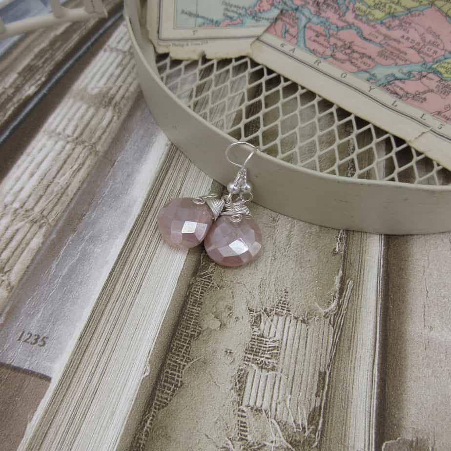 Moonstone, Silver Plated, Earrings - Scottish Island Gifts