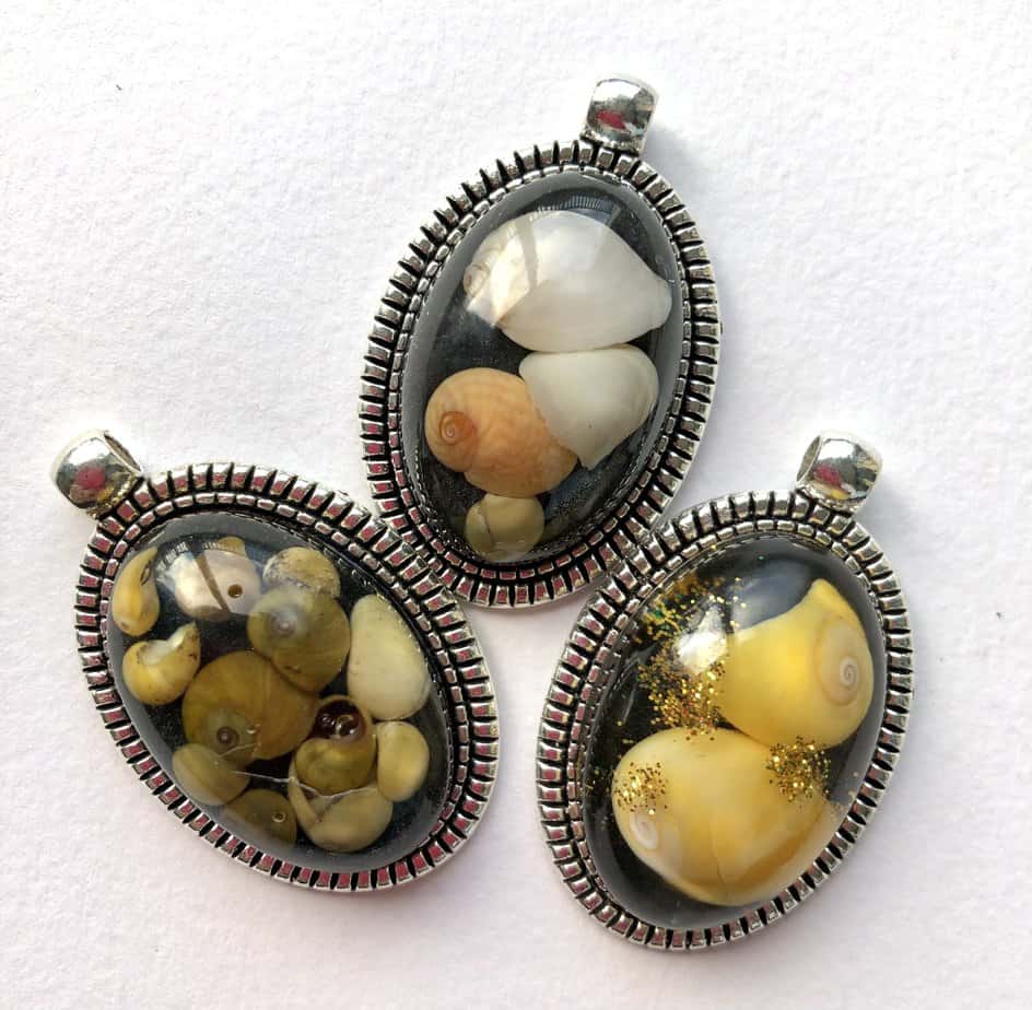 Sunset shells pendants. - Scottish Island Gifts