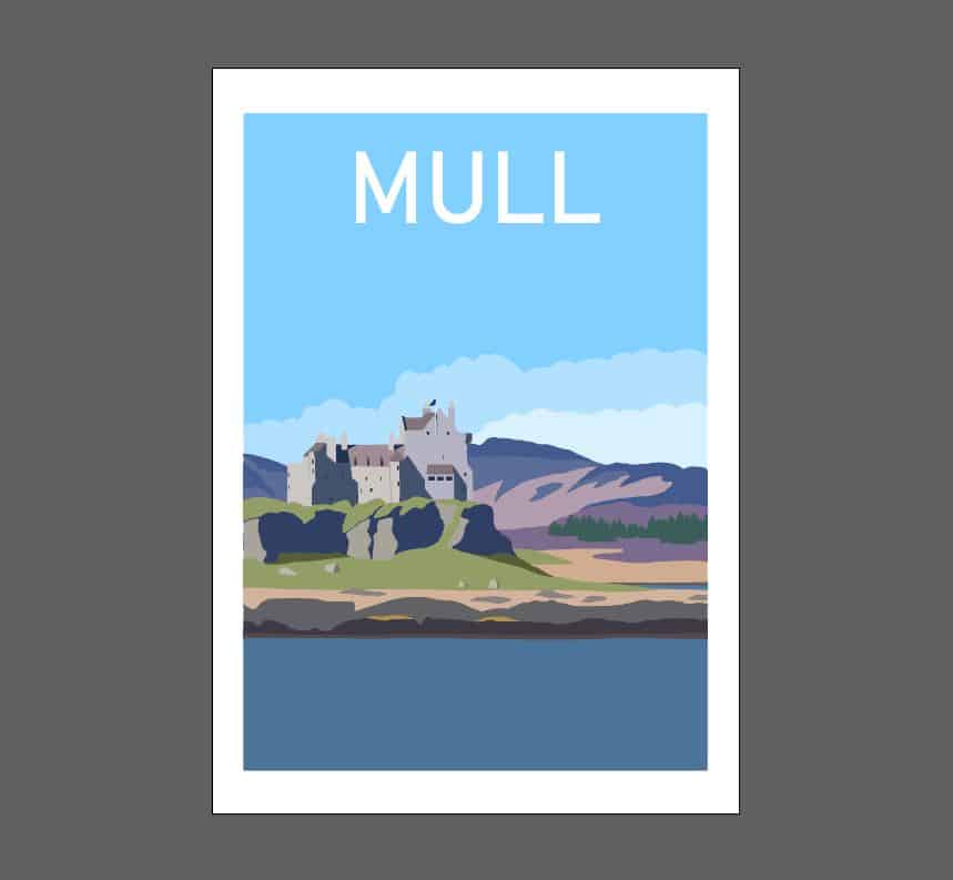 Mull Print A4 - Scottish Island Gifts