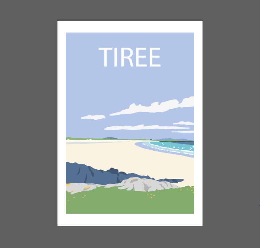 Tiree Print A3 - Scottish Island Gifts