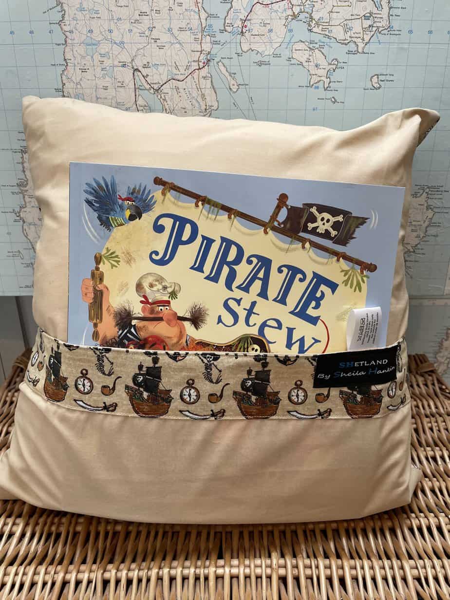 Novelty Children's Book Cushion - Pirate with wooden leg - Scottish ...