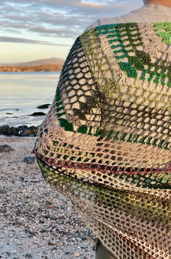Lichen Crochet Shawl - Scottish Island Gifts