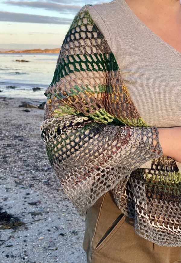 Lichen Crochet Shawl - Scottish Island Gifts