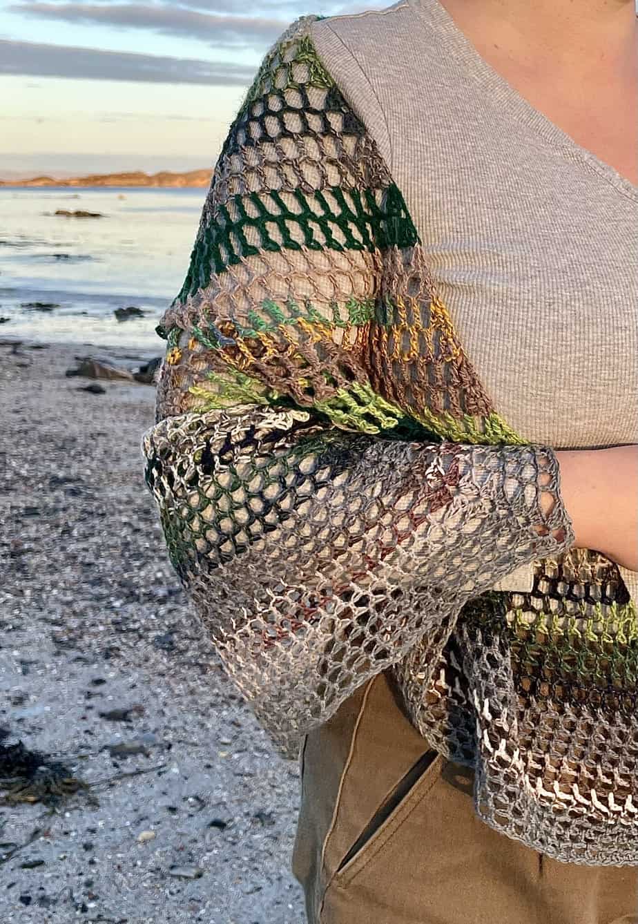 Lichen Crochet Shawl - Scottish Island Gifts