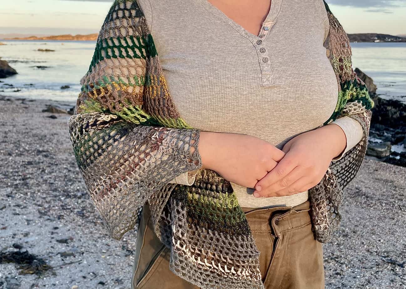 Lichen Crochet Shawl - Scottish Island Gifts