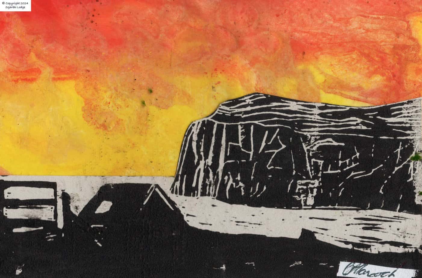 Dunvegan Head Sunset Collage - Scottish Island Gifts