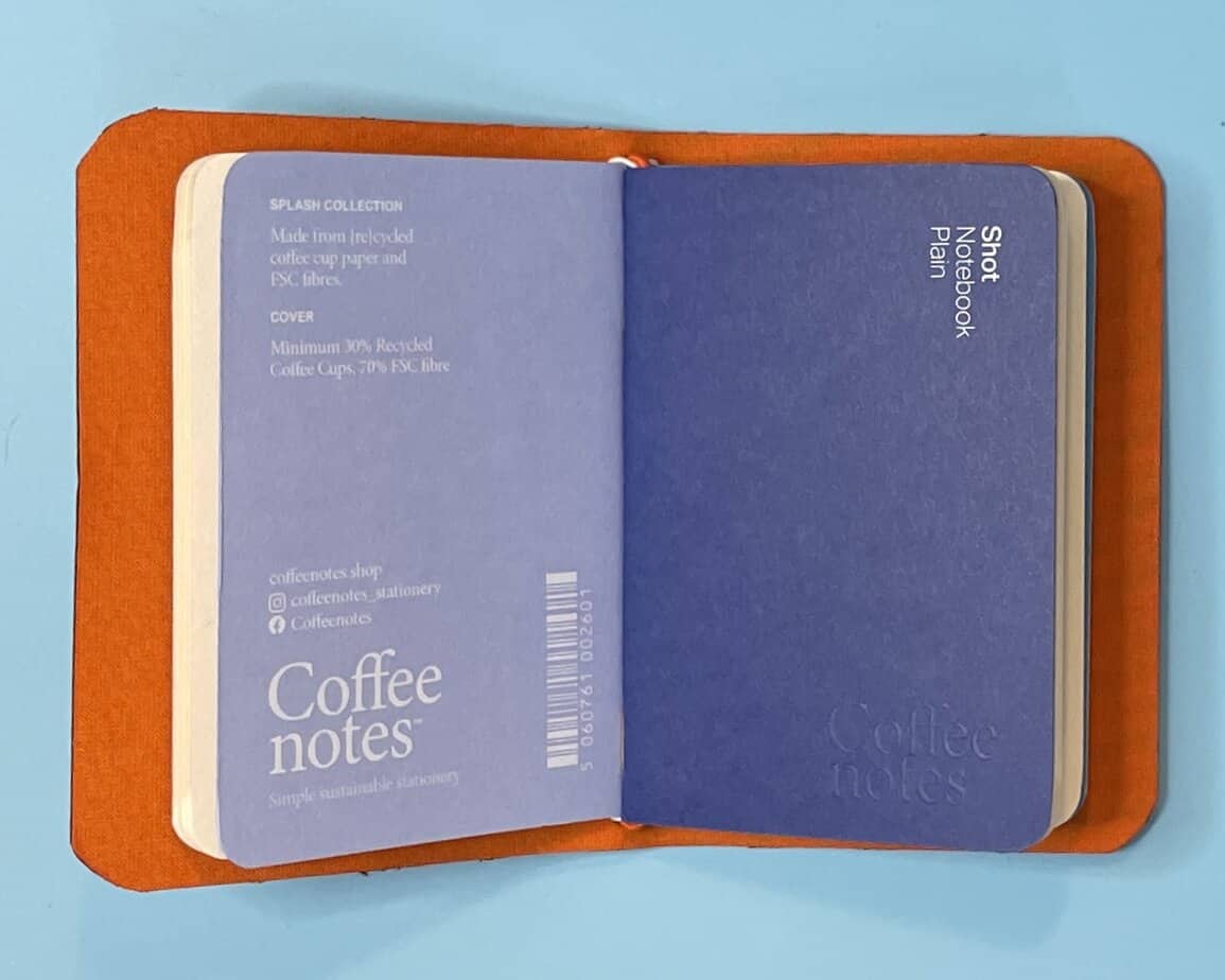 A7 Cork covered notebook / journal with inserts, black cork cover ...