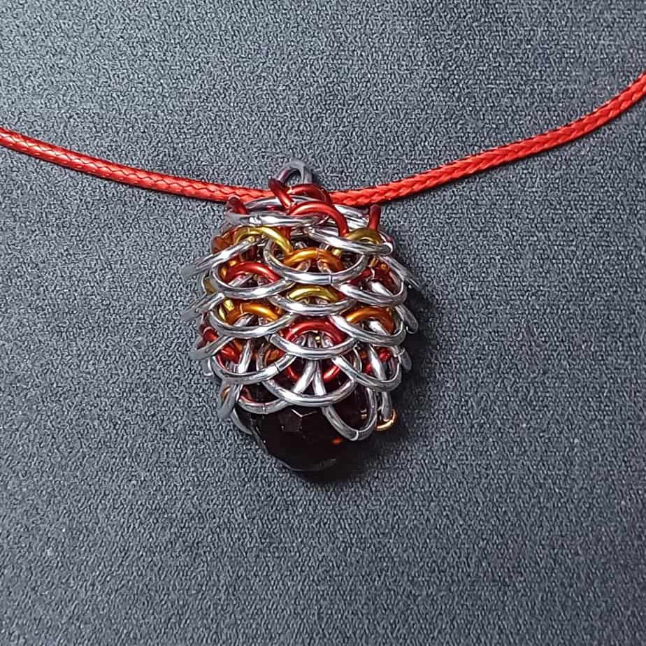 Fire dragon egg pendant - Scottish Island Gifts