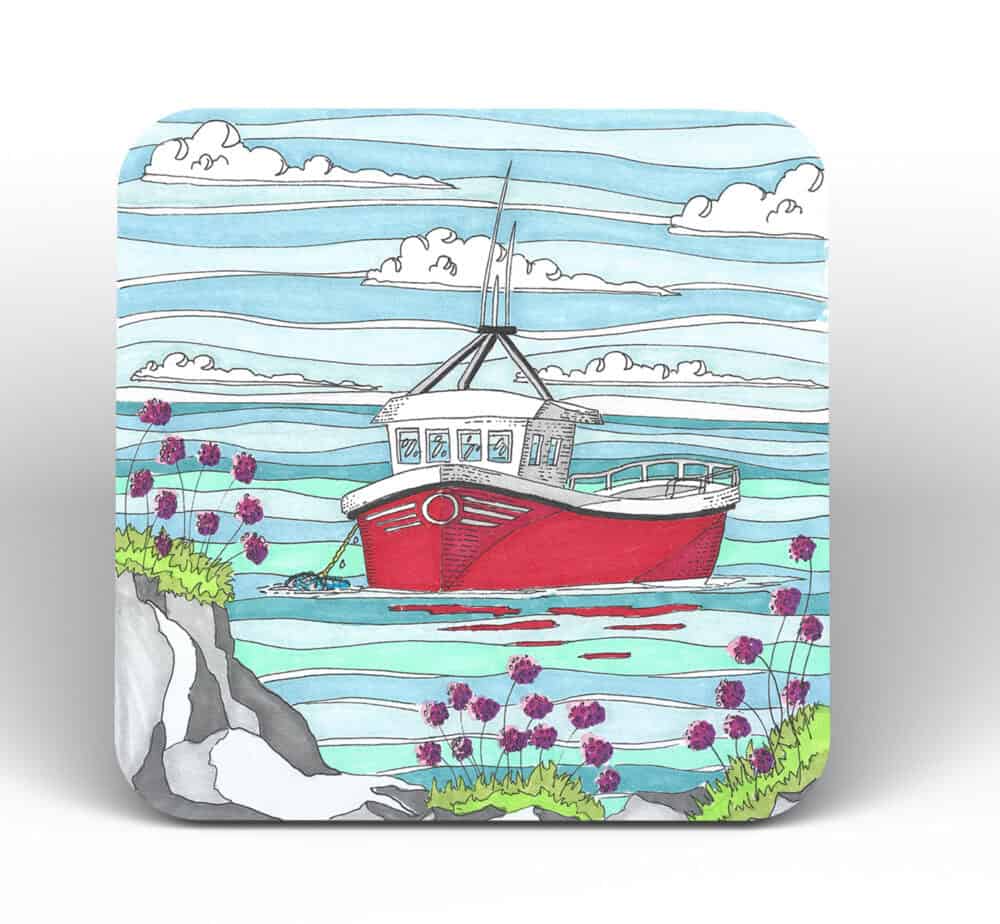 Fishing Coaster - Scottish Island Gifts